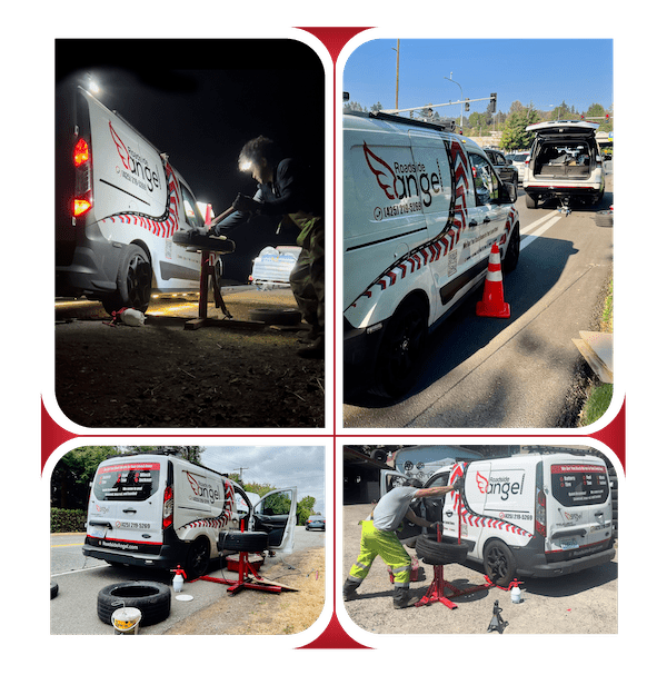 Tire service in Seattle 24/7 | Roadside Angel